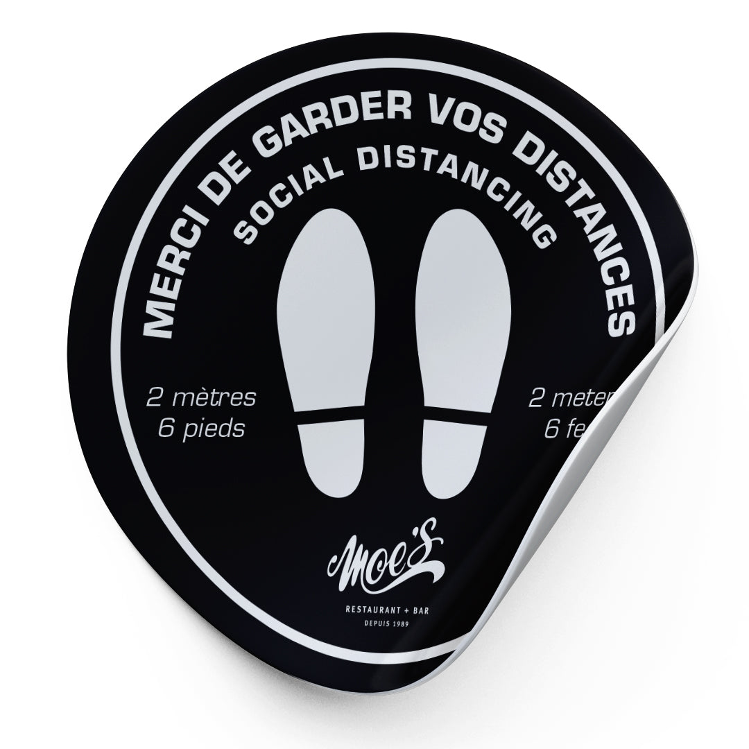 ROUND FLOOR STICKERS PACK – KV Printbar